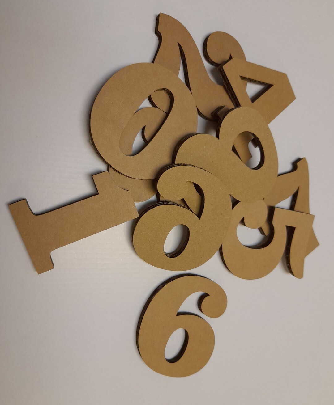 Cardboard Numbers. DIY Numbers. Different Sizes. for Multiple Purposes ...
