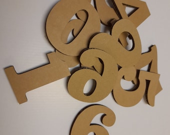 Free Standing Cardboard Letters and Numbers. DIY Letters and Numbers ...