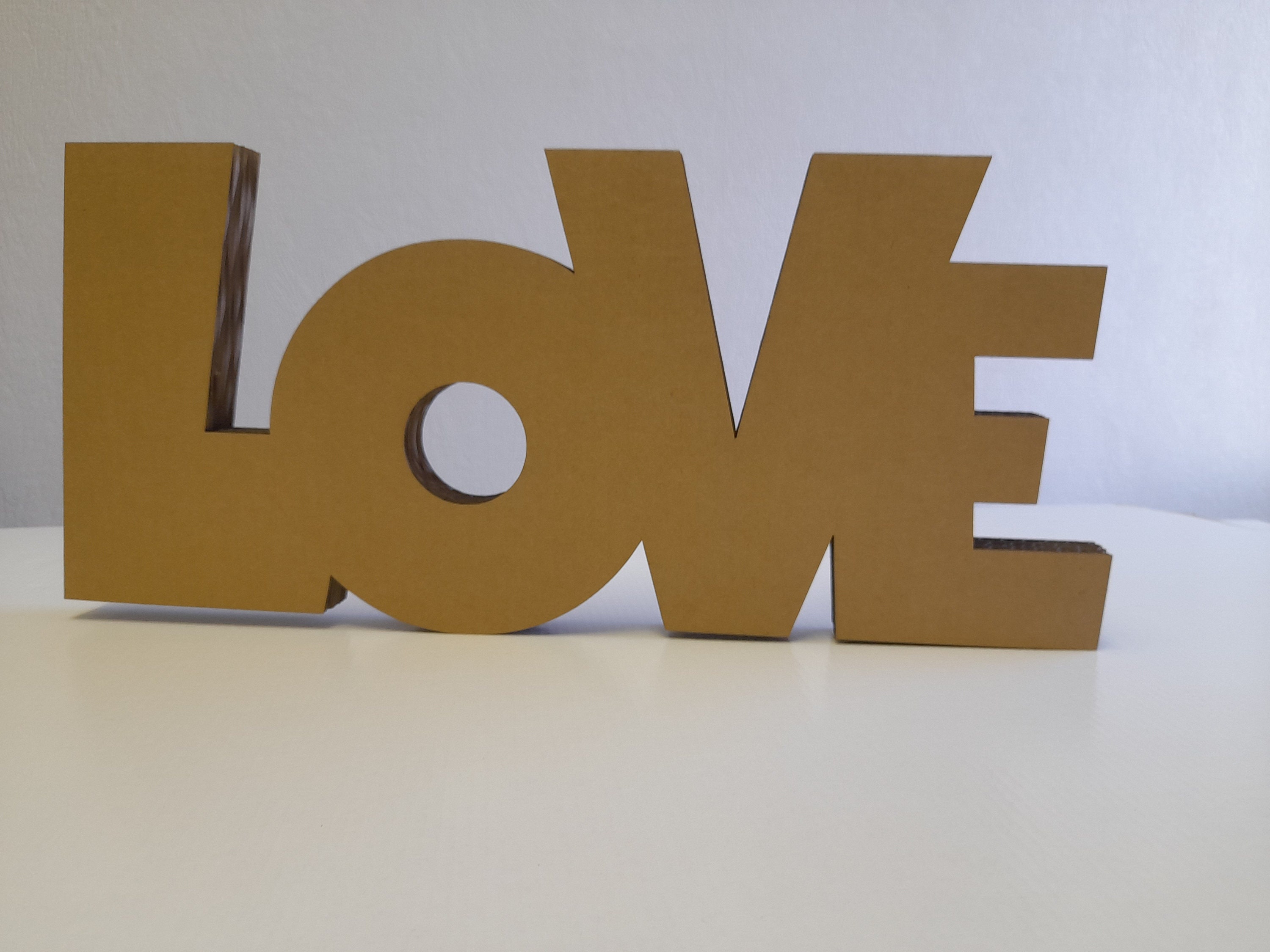 LOVE - Cardboard Cutout, Free Standing and No, Home Decor, Wall Art ...