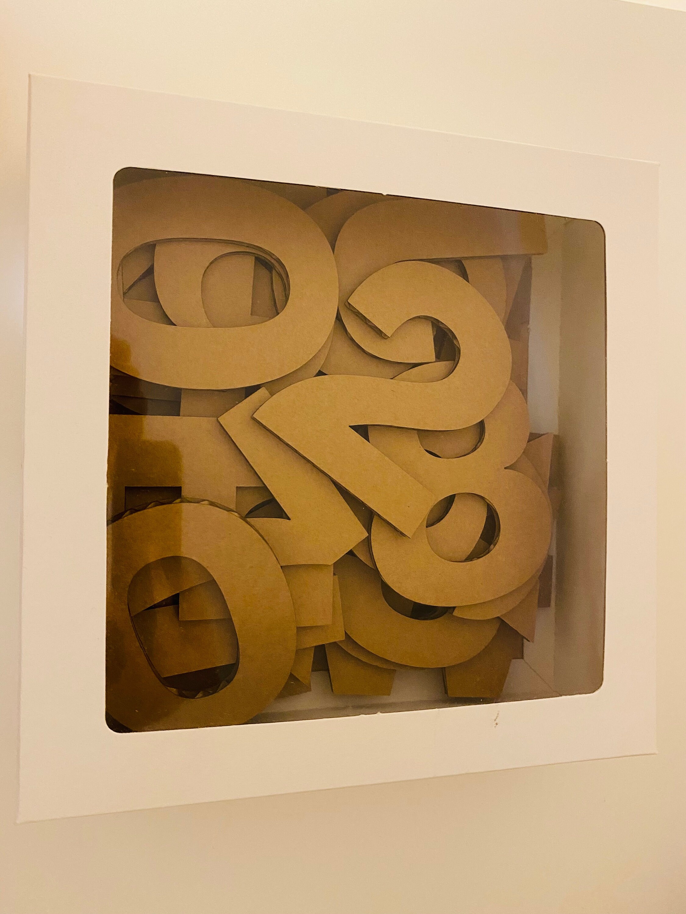 Thin Cardboard Letters and Numbers. Alphabet. Set of 26 Letters 10 ...