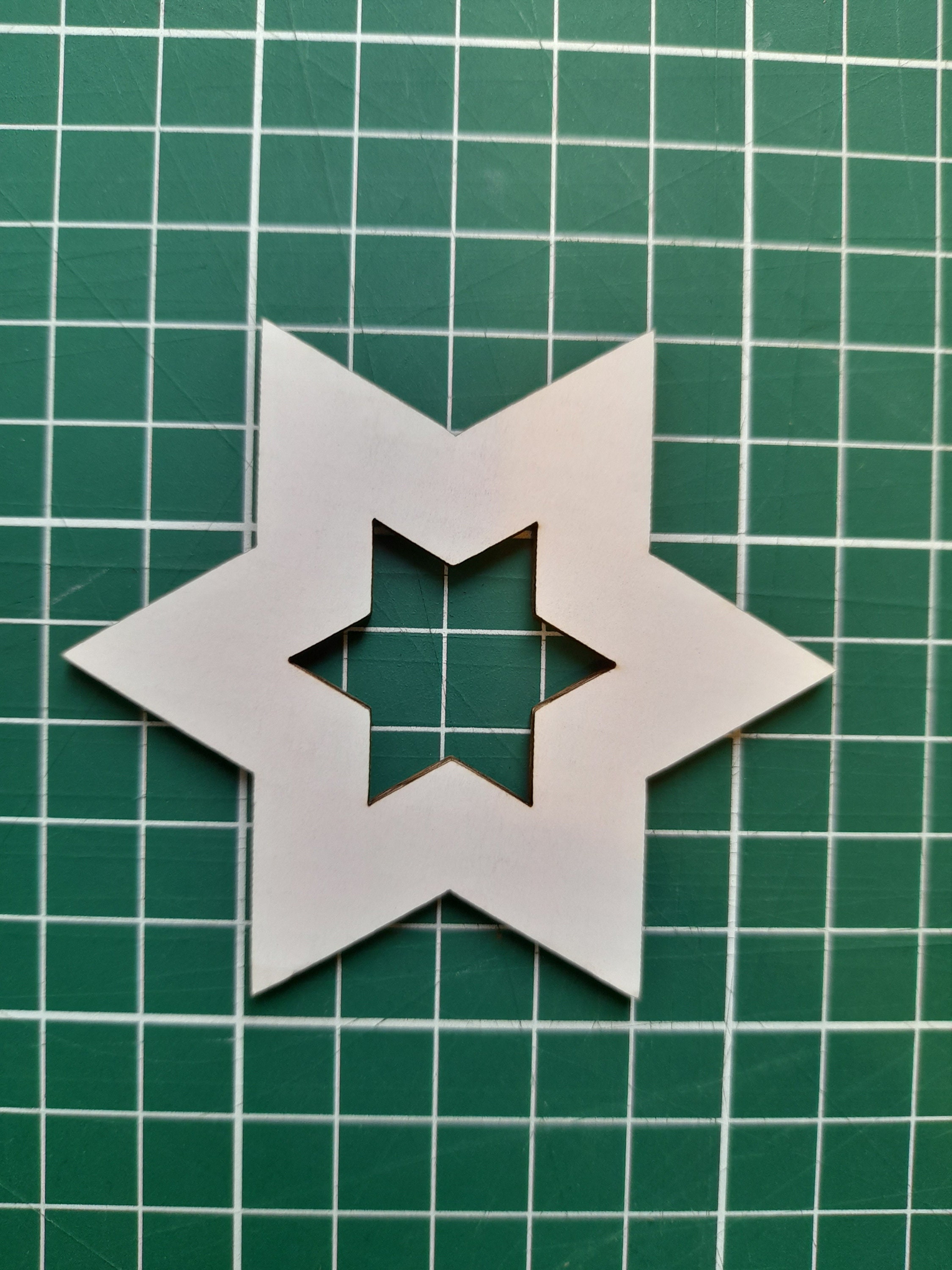 Hollow Stars Shapes - Cardboard Cutout. Christmas Tree, Home and Party ...