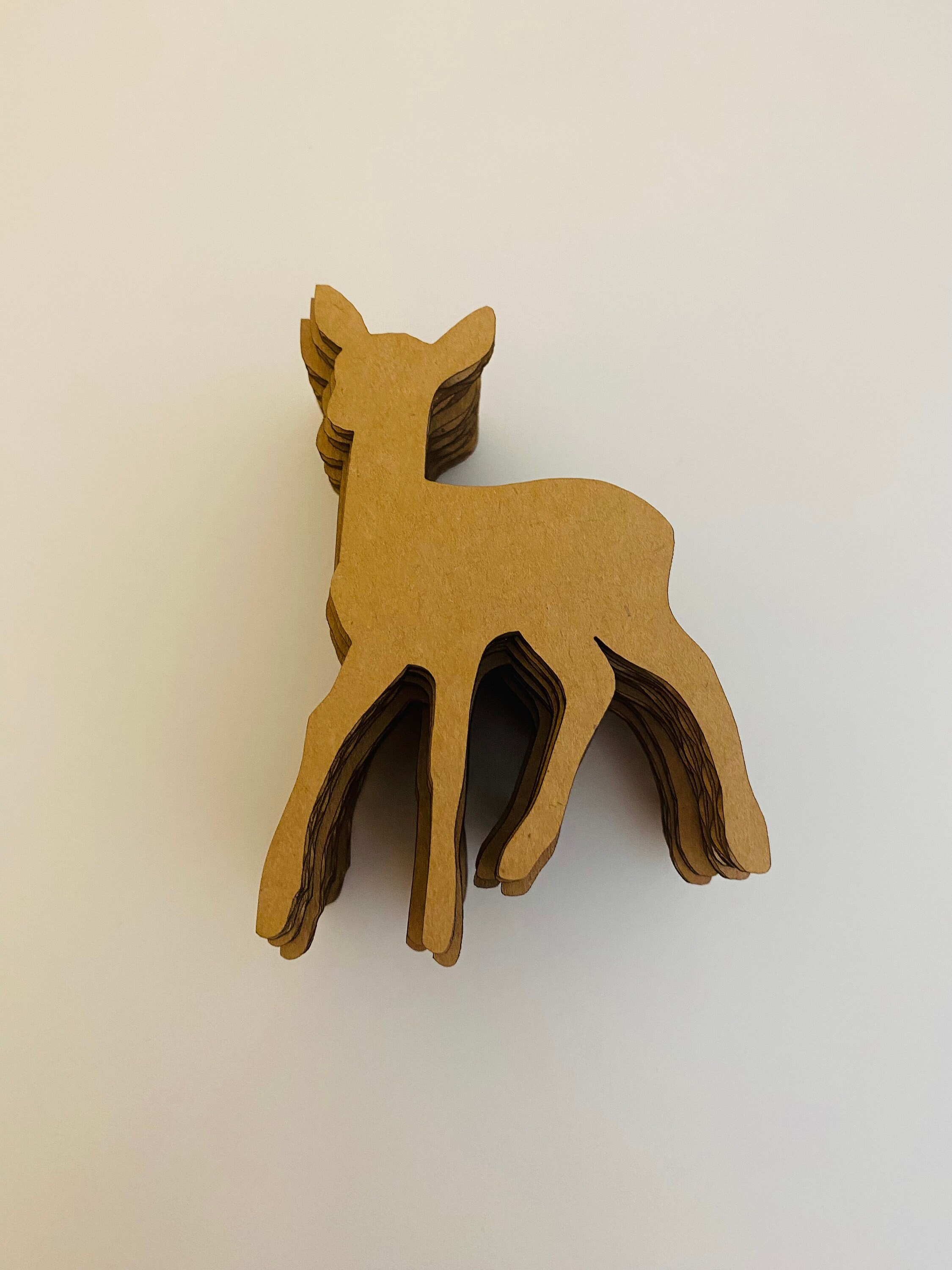Cardboard Deer Shapes Cardboard Cutouts Set of 10. - Etsy
