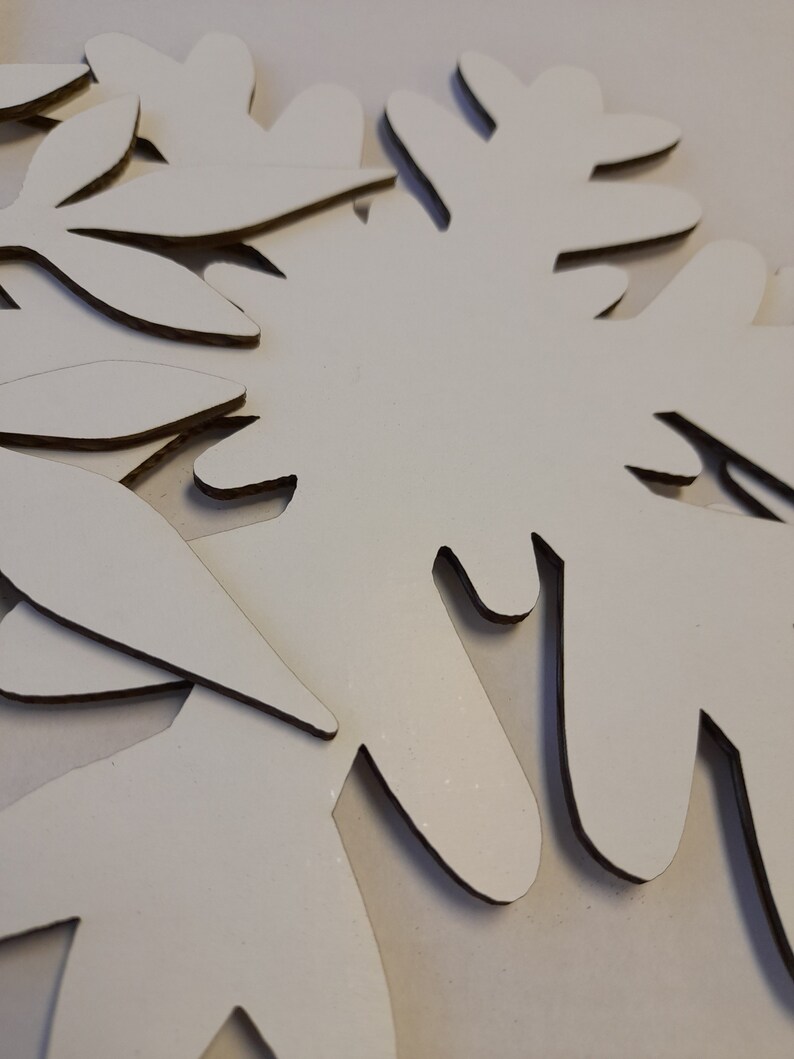 Snowflakes Shapes - Cardboard Cutout. Christmas Tree, Home and Party ...