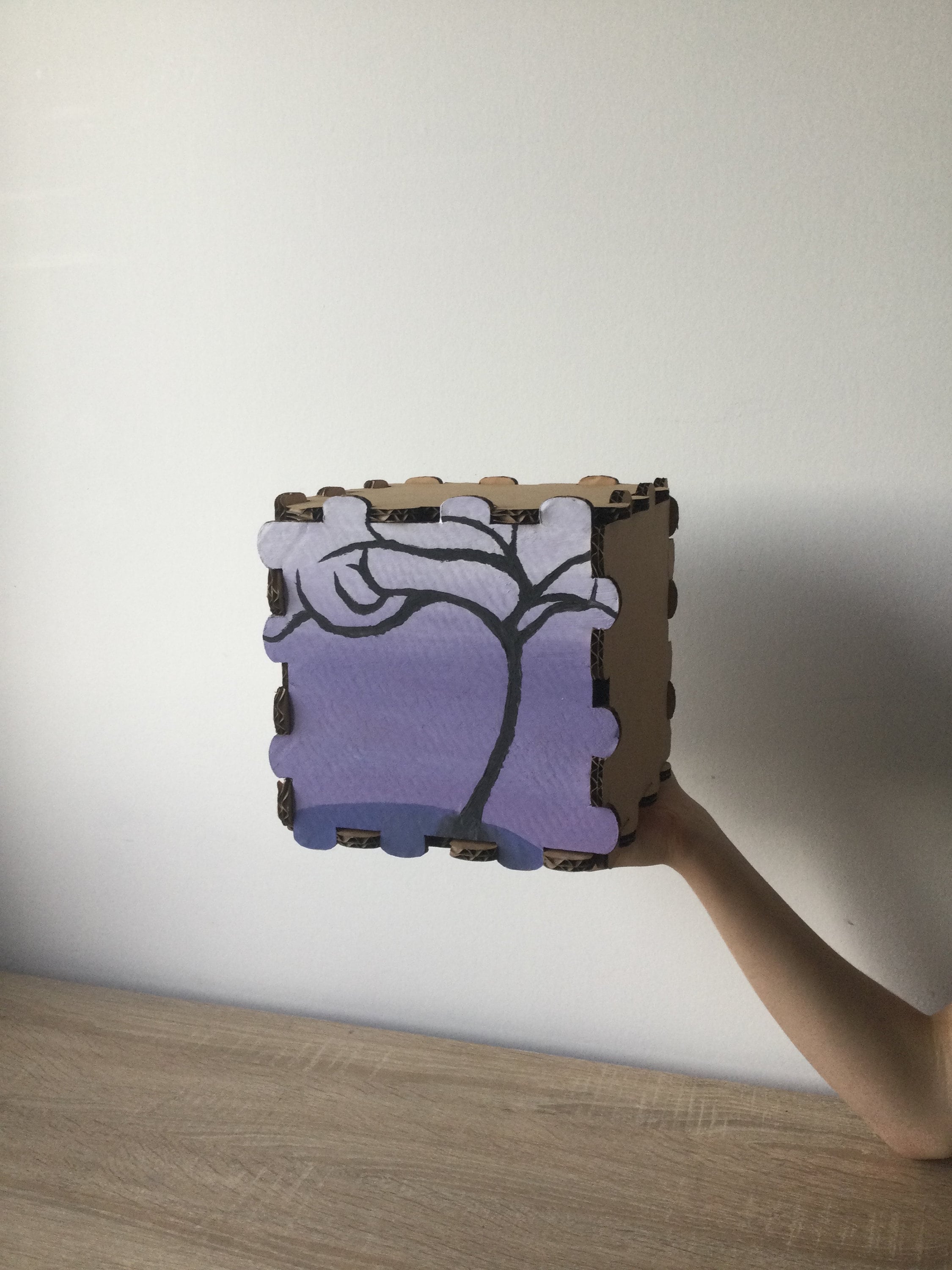 Folding Storage Box Made of Cardboard, DIY Project, Storage Space, Gift ...