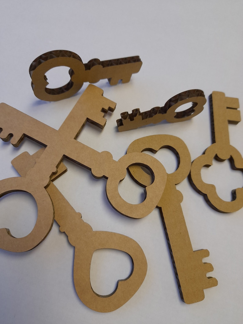 Keys Shapes - Cardboard Cutout. Christmas Tree, Home and Party Decor ...