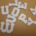 White Cardboard Letters and Numbers. White DIY Letters and Numbers ...