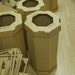 Cardboard Trash Can, Garbage Can for Waste Paper and Plastic Waste ...