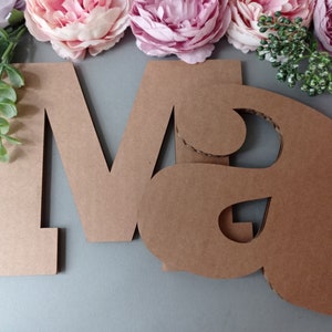 Large Cardboard Letters and Numbers. DIY Letters and Numbers. Different ...