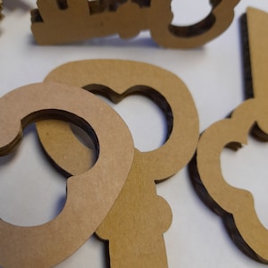 Double Key Shape - Cardboard Cutout. Christmas Tree, Home and Party ...