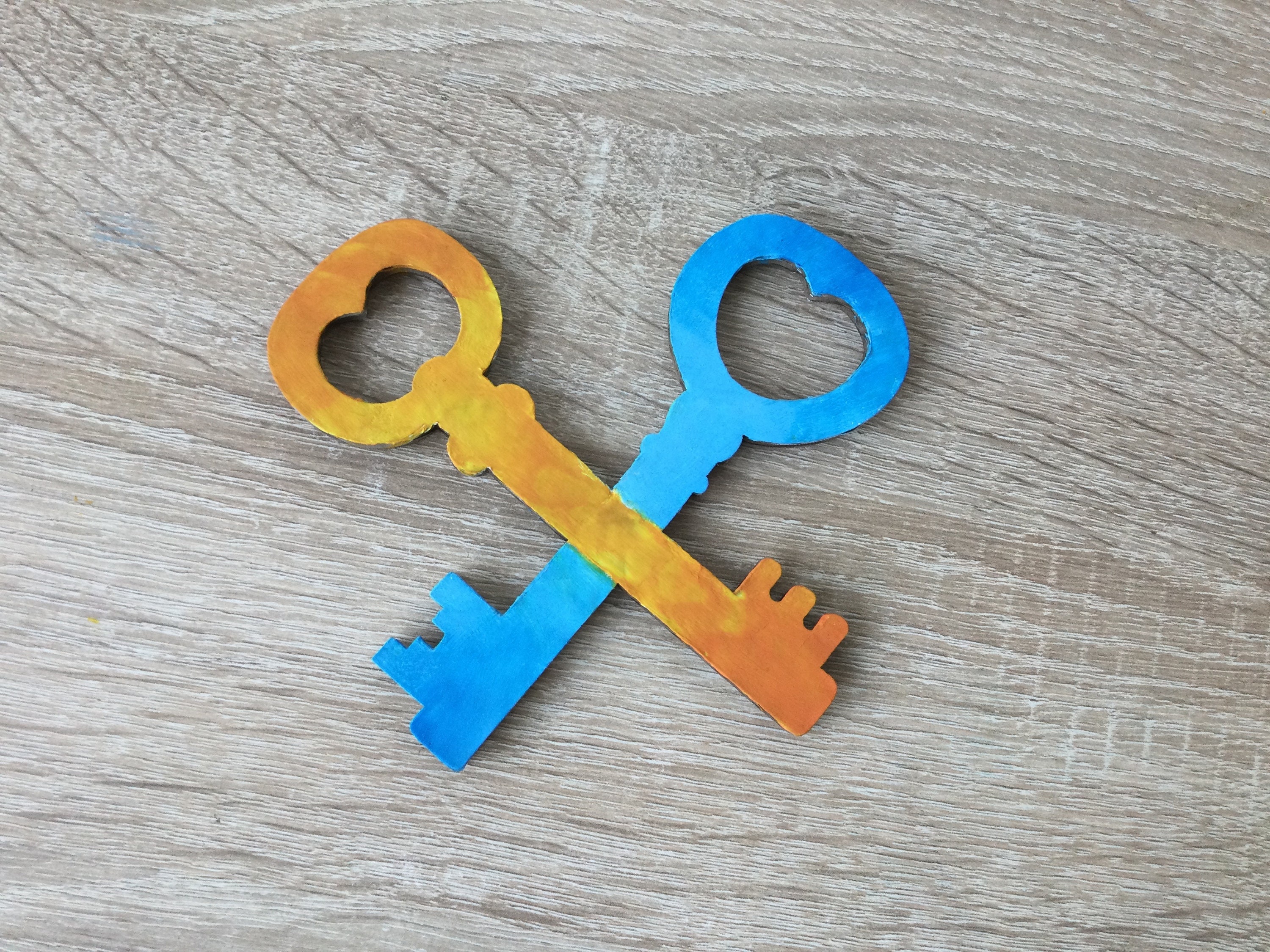 Keys Shapes - Cardboard Cutout. Christmas Tree, Home and Party Decor ...