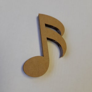 Music Notes Shapes - Cardboard Cutout. Home and Party Decor, Music ...