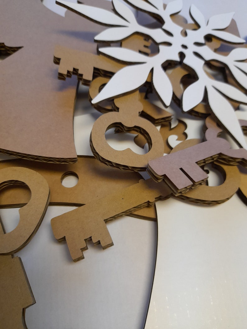 Snowflakes Shapes - Cardboard Cutout. Christmas Tree, Home and Party ...