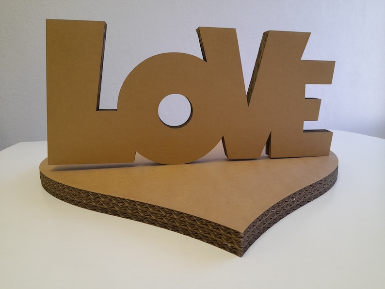 LOVE - Cardboard Cutout, Free Standing and No, Home Decor, Wall Art ...