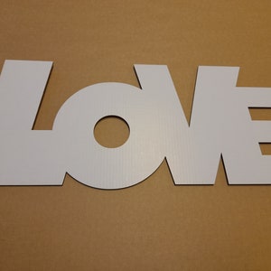 LOVE - Cardboard Cutout, Free Standing and No, Home Decor, Wall Art ...