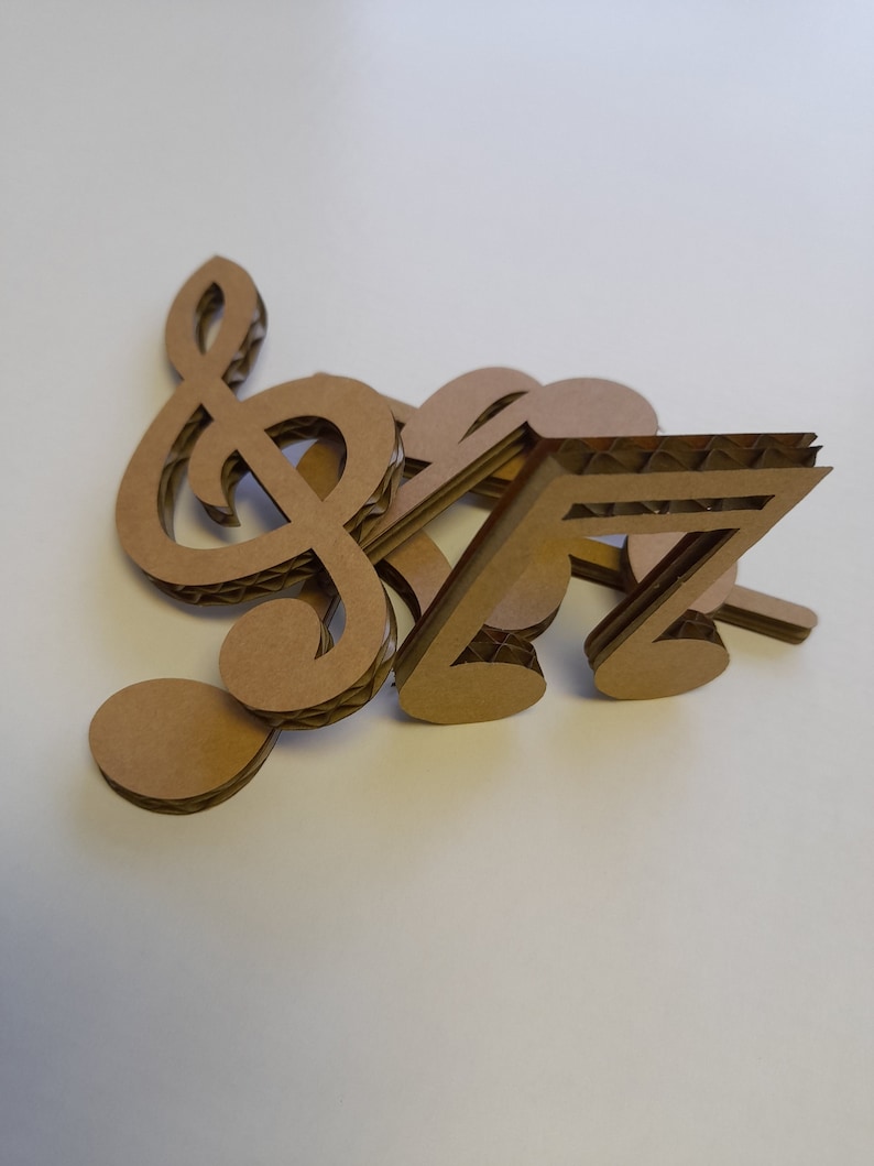 Music Notes Shapes - Cardboard Cutout. Home and Party Decor, Music ...
