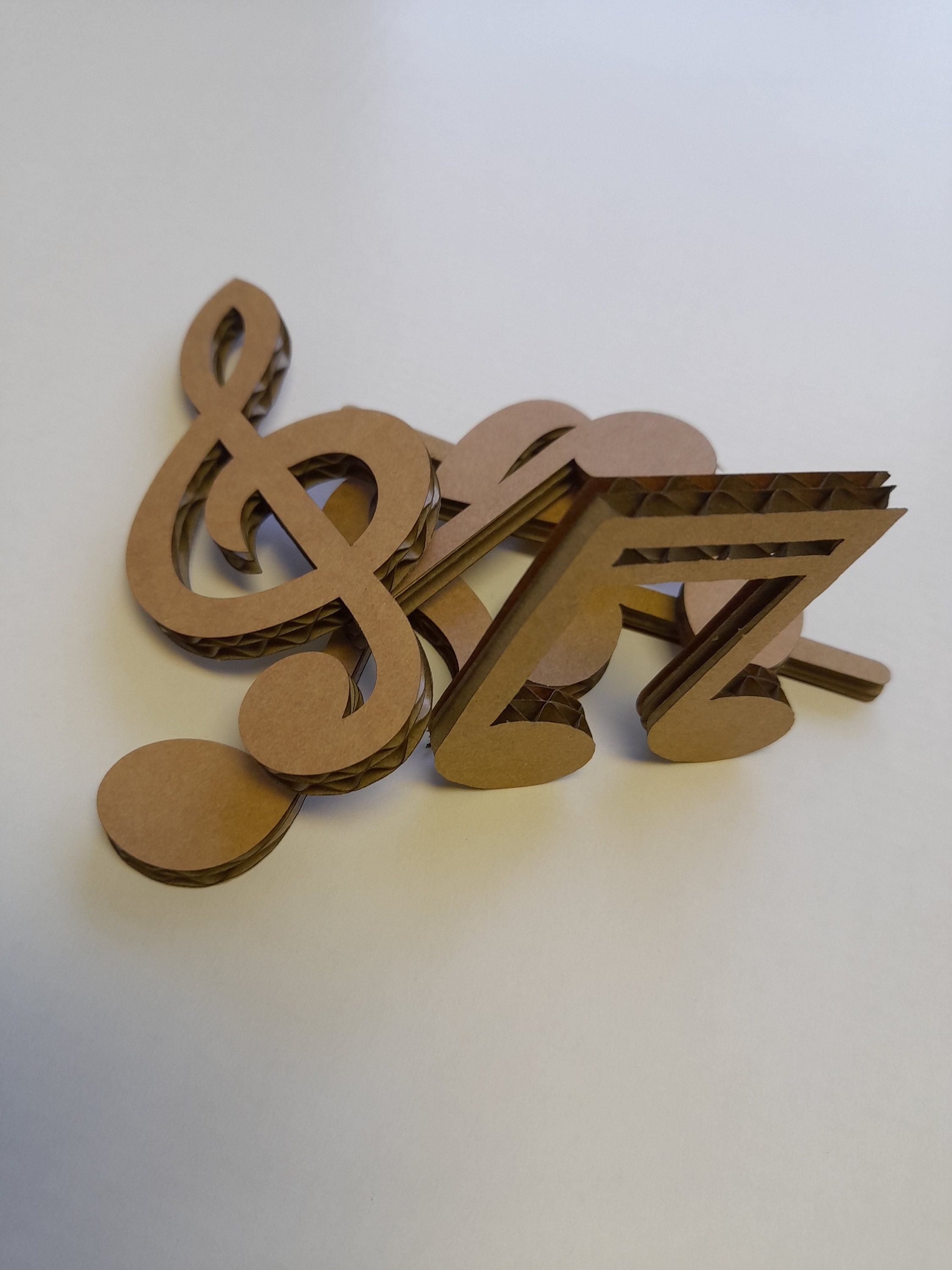 Music Notes Shapes - Cardboard Cutout. Home and Party Decor, Music ...