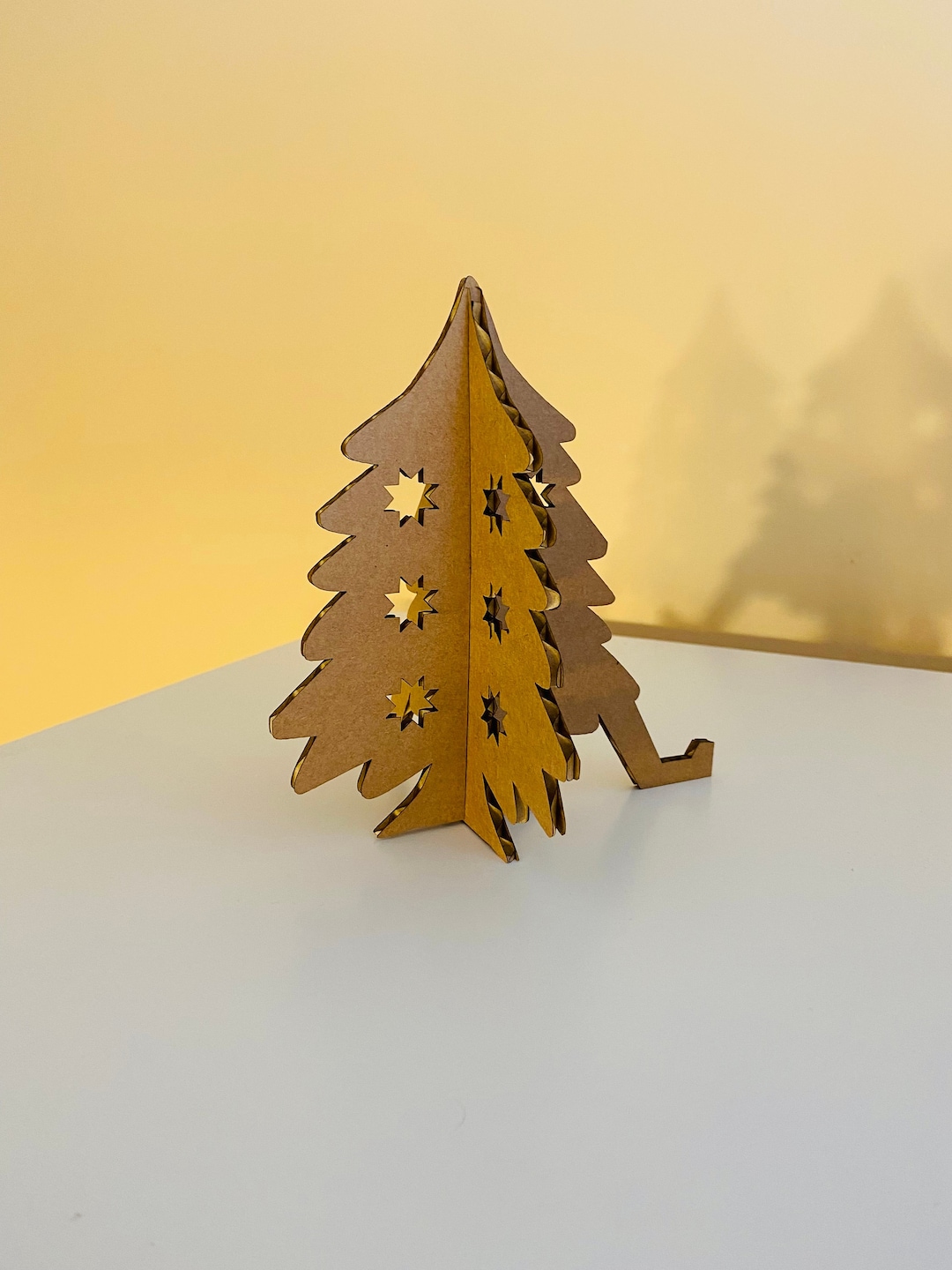 Cardboard Christmas Trees. Set of 5. Cardboard Cutout, Decoration ...