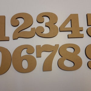 Cardboard Numbers. DIY Numbers. Different Sizes. for Multiple Purposes ...