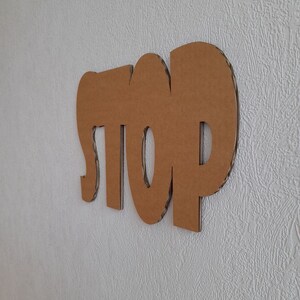 STOP - Cardboard Cutout, Wall Decor, Home Decor, Wall Art, Party ...