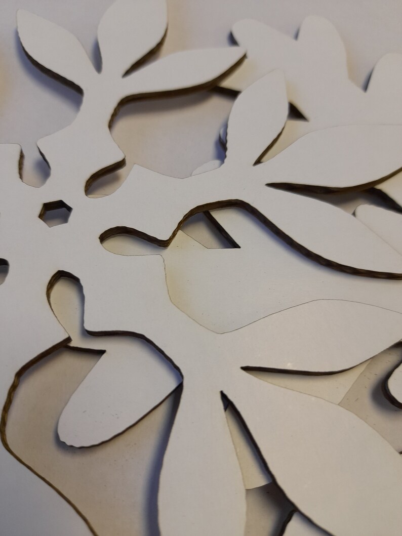 Snowflakes Shapes - Cardboard Cutout. Christmas Tree, Home and Party ...