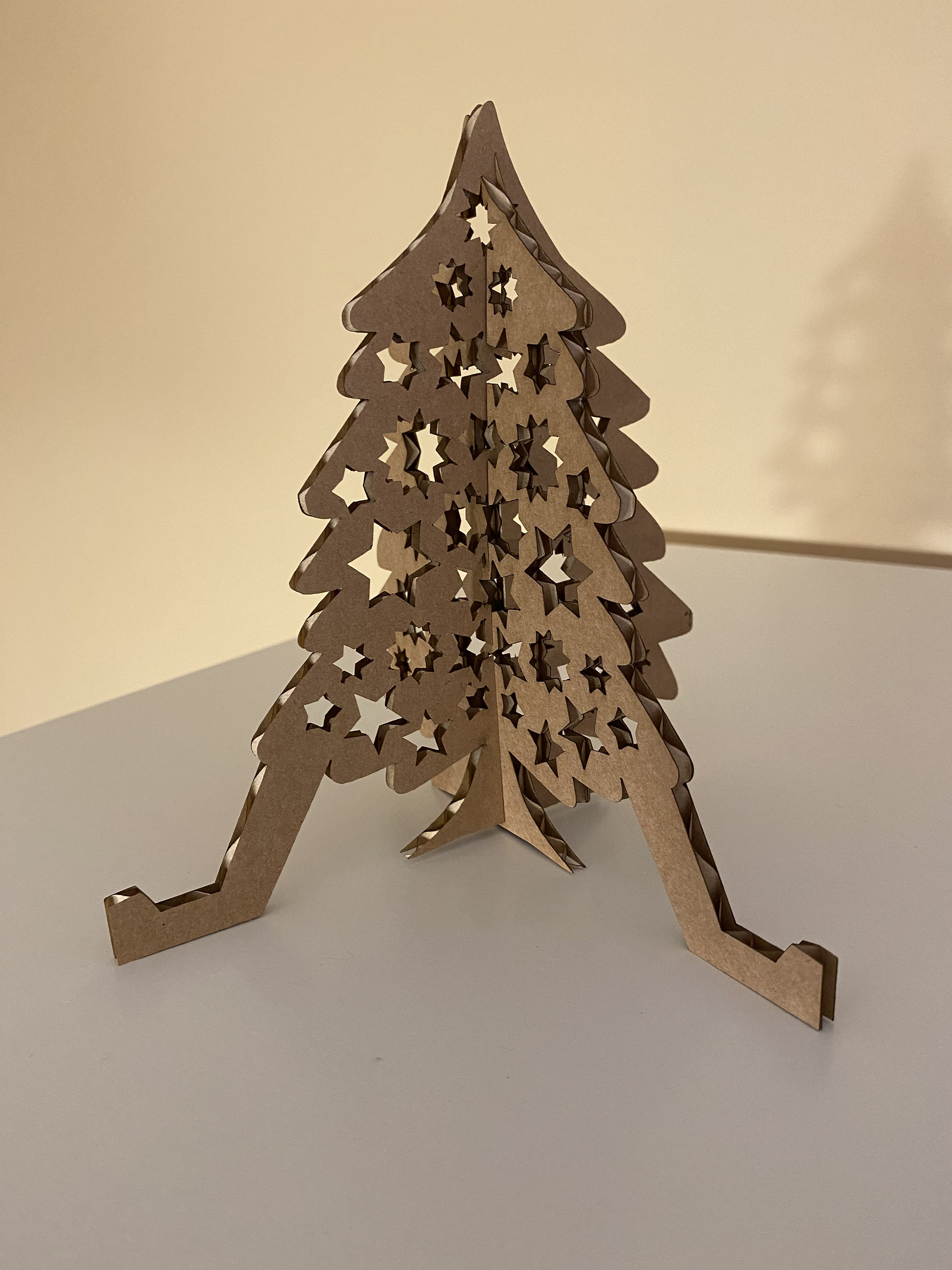 Cardboard Christmas Trees. Free Standing. Different Sizes. Cardboard ...