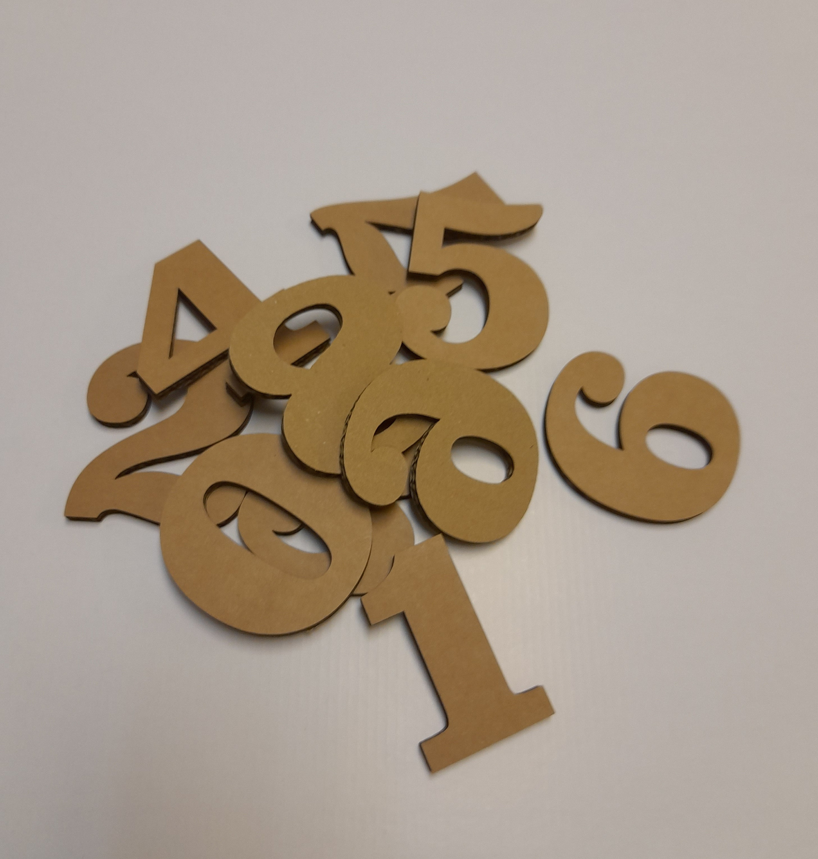 Cardboard Numbers. DIY Numbers. Different Sizes. for Multiple Purposes ...