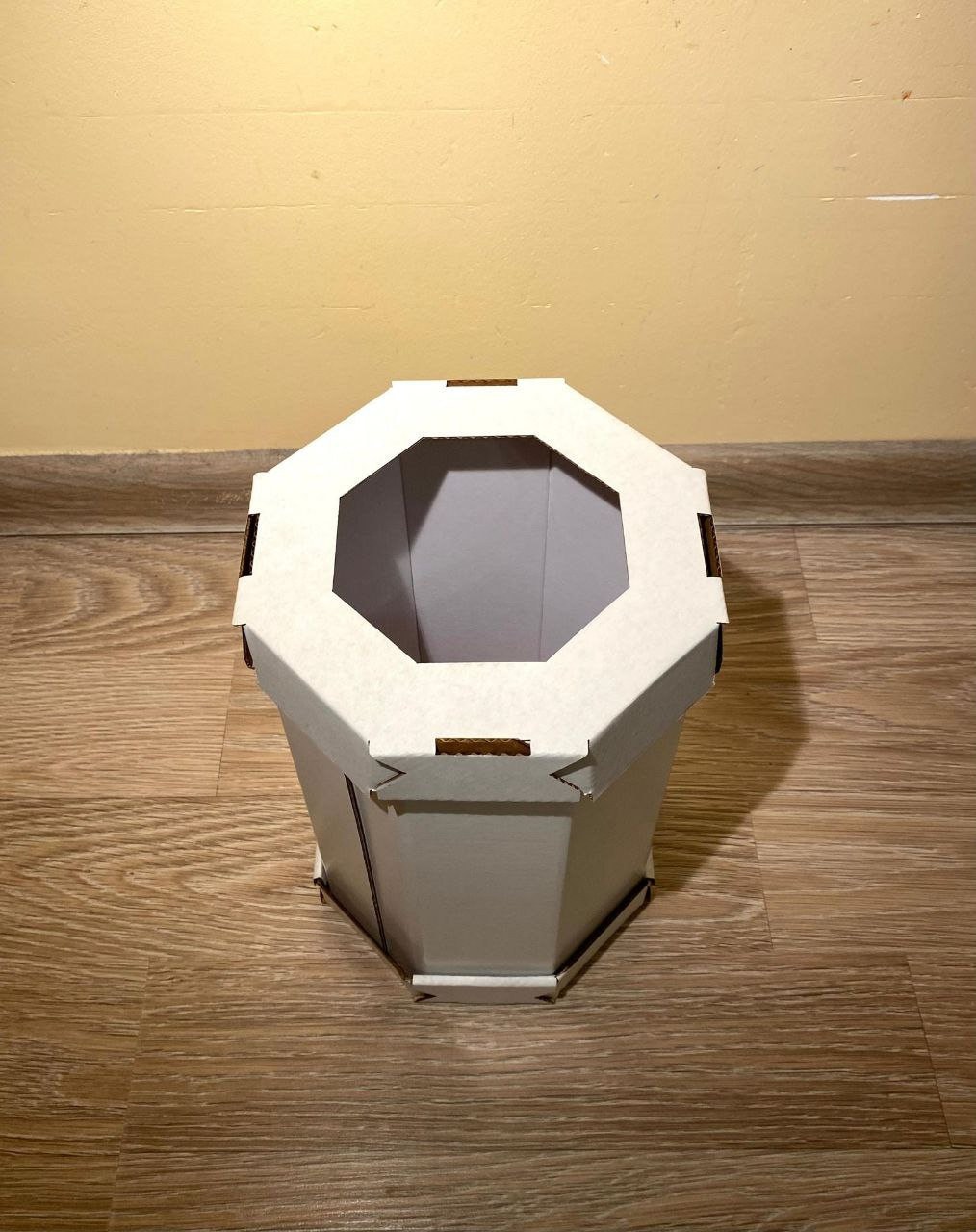 Cardboard Trash Can Mini, Garbage Can for Waste Paper and Plastic Waste ...