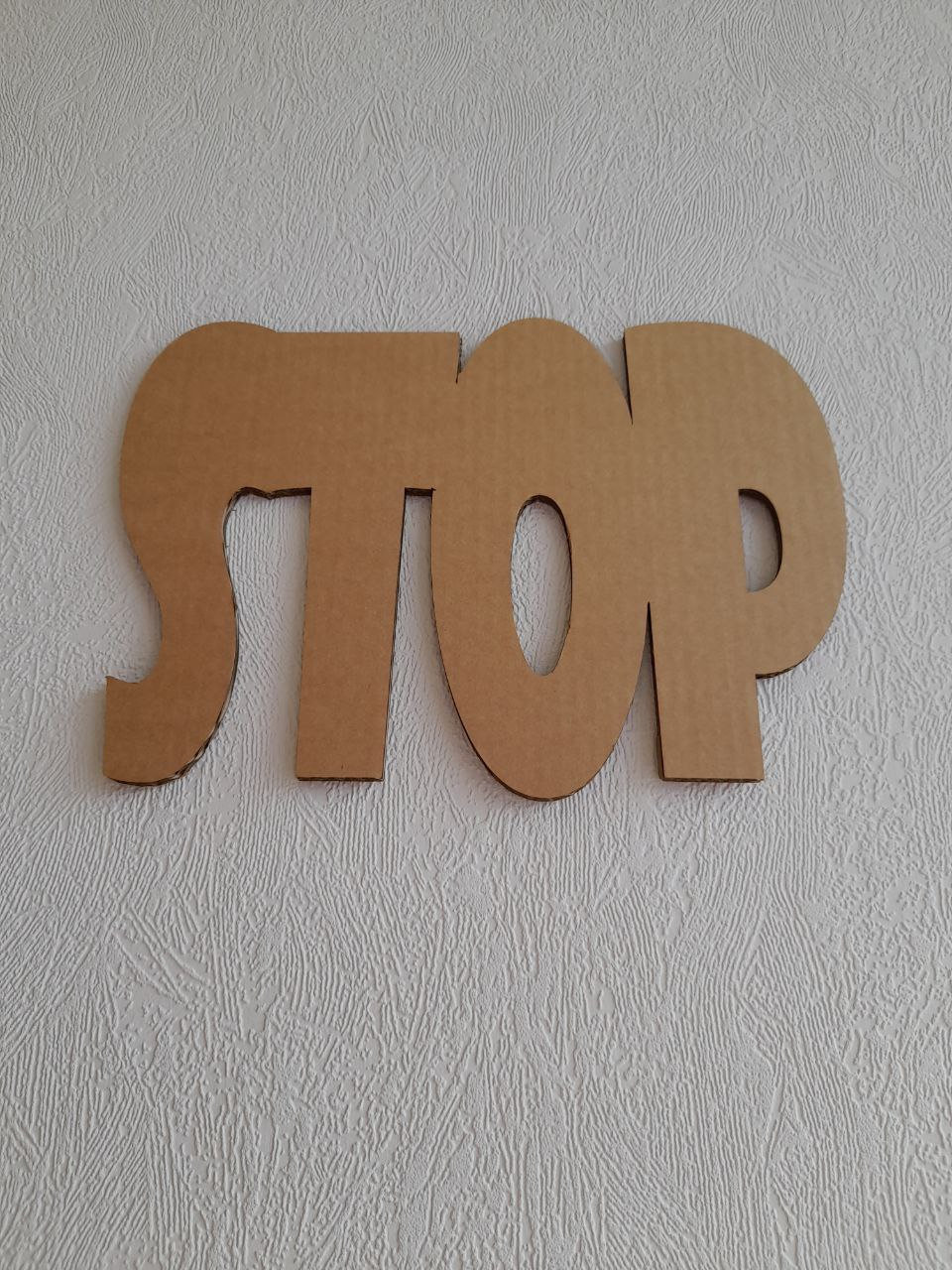 STOP - Cardboard Cutout, Wall Decor, Home Decor, Wall Art, Party ...