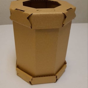 Cardboard Trash Can Garbage Can for Waste Paper and Plastic - Etsy