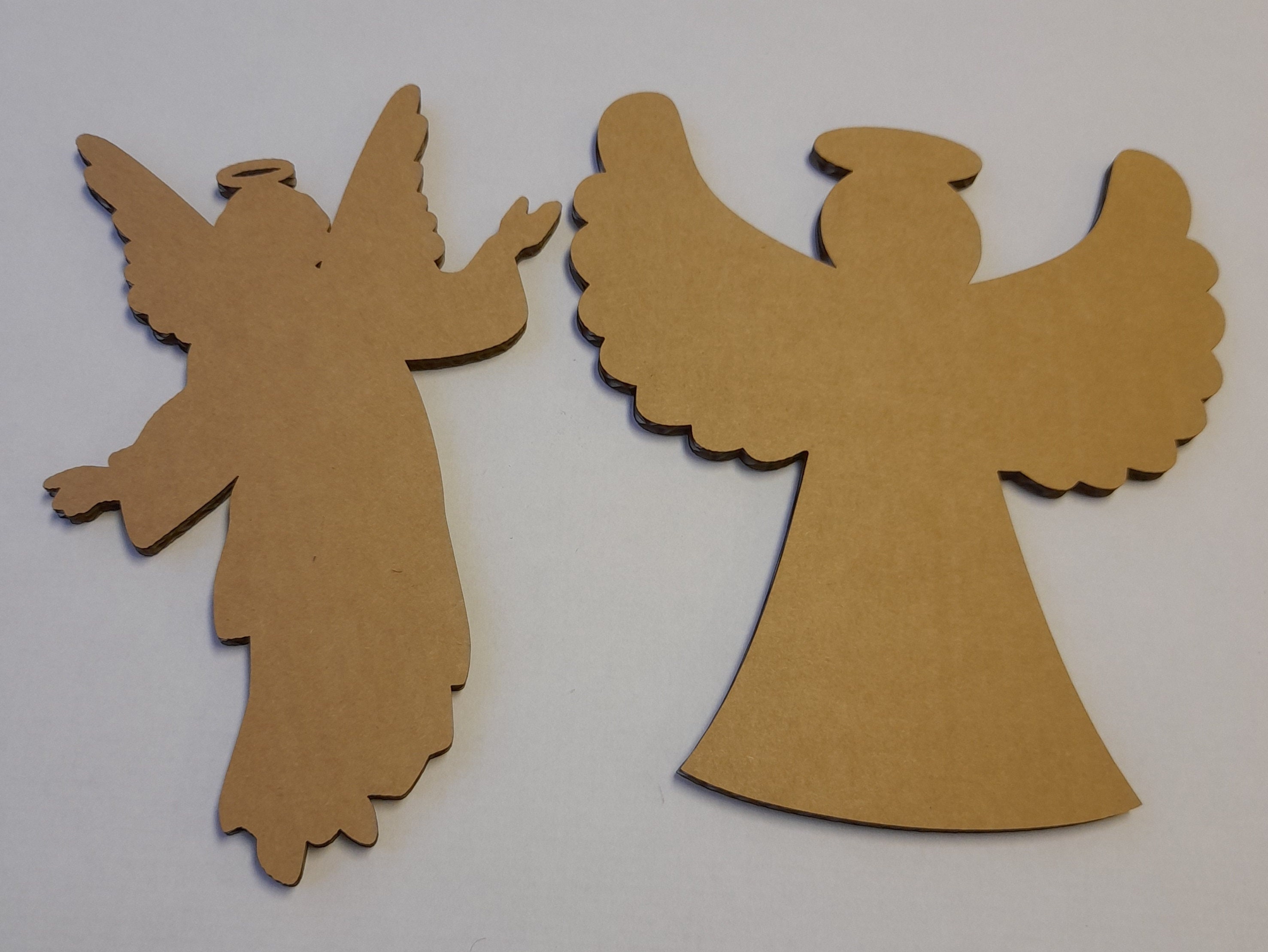 Angels Shapes - Cardboard Cutouts. Christmas Tree, Home and Party Decor ...