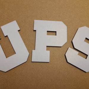 White Cardboard Letters and Numbers. White DIY Letters and Numbers ...