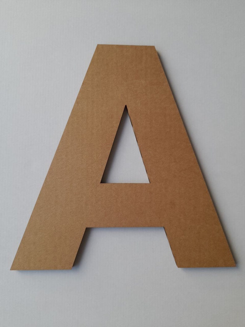 Cardboard Letters and Numbers. DIY Letters and Numbers. Different Sizes ...