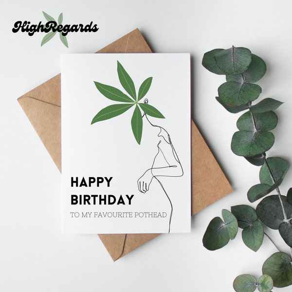 Weed Birthday Card - Etsy