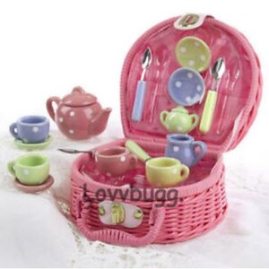 Tea Sets 1 for 18 Inch American Girl Doll Pink Multicolor Fiesta Style ...