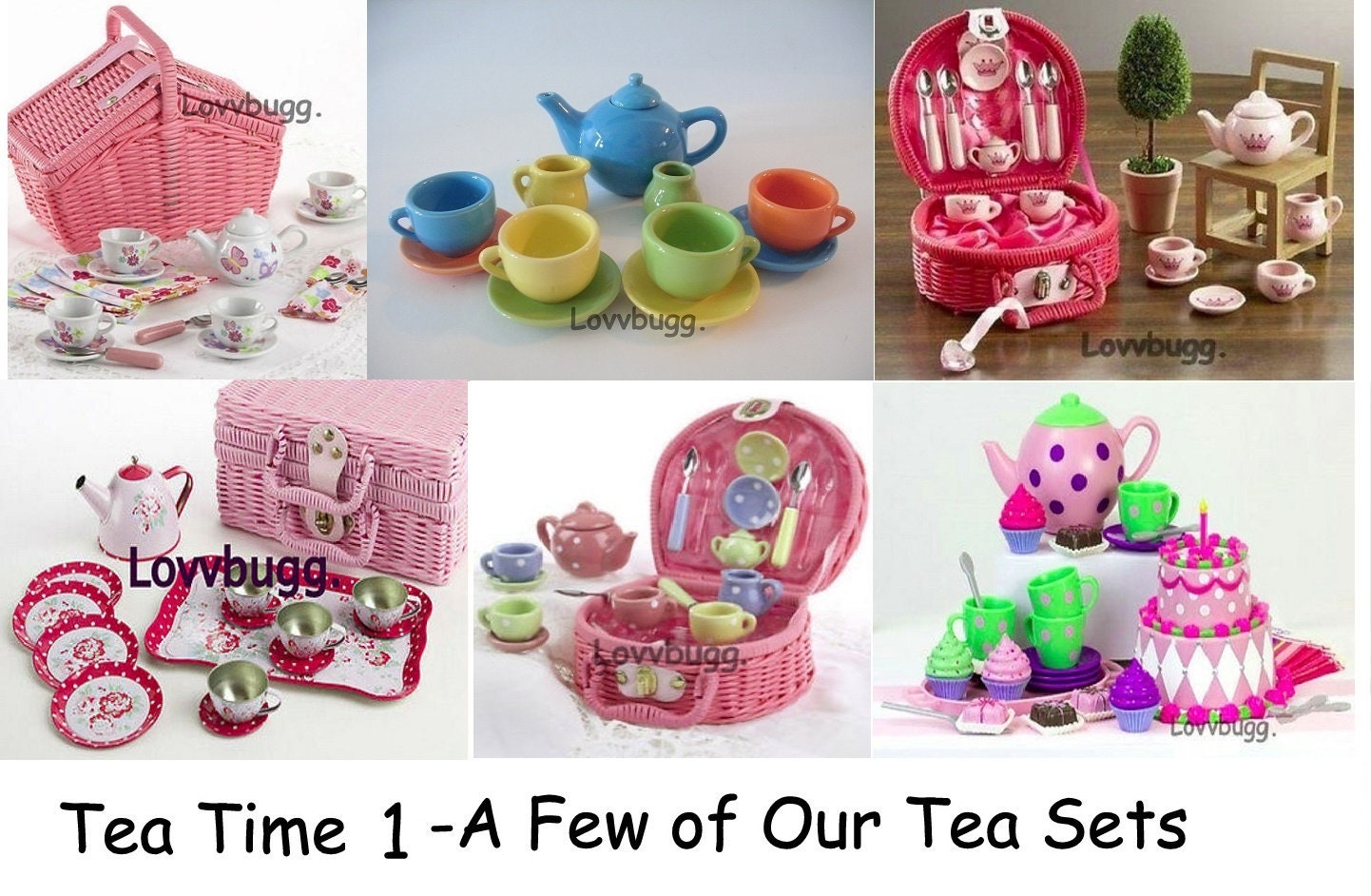 Tea Sets 1 for 18 Inch American Girl Doll Pink Multicolor - Etsy