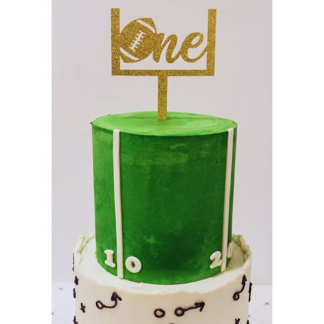 One Football Cake Topper Svg, Jpg, Png, DIY Cake Topper, Cut Machine ...