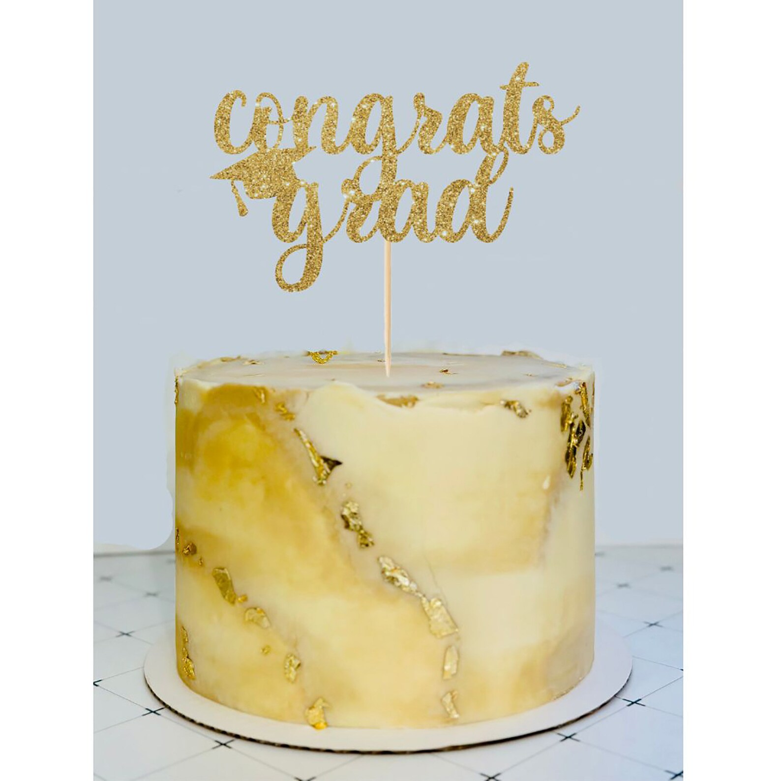 Congrats Grad Cake Topper - Etsy