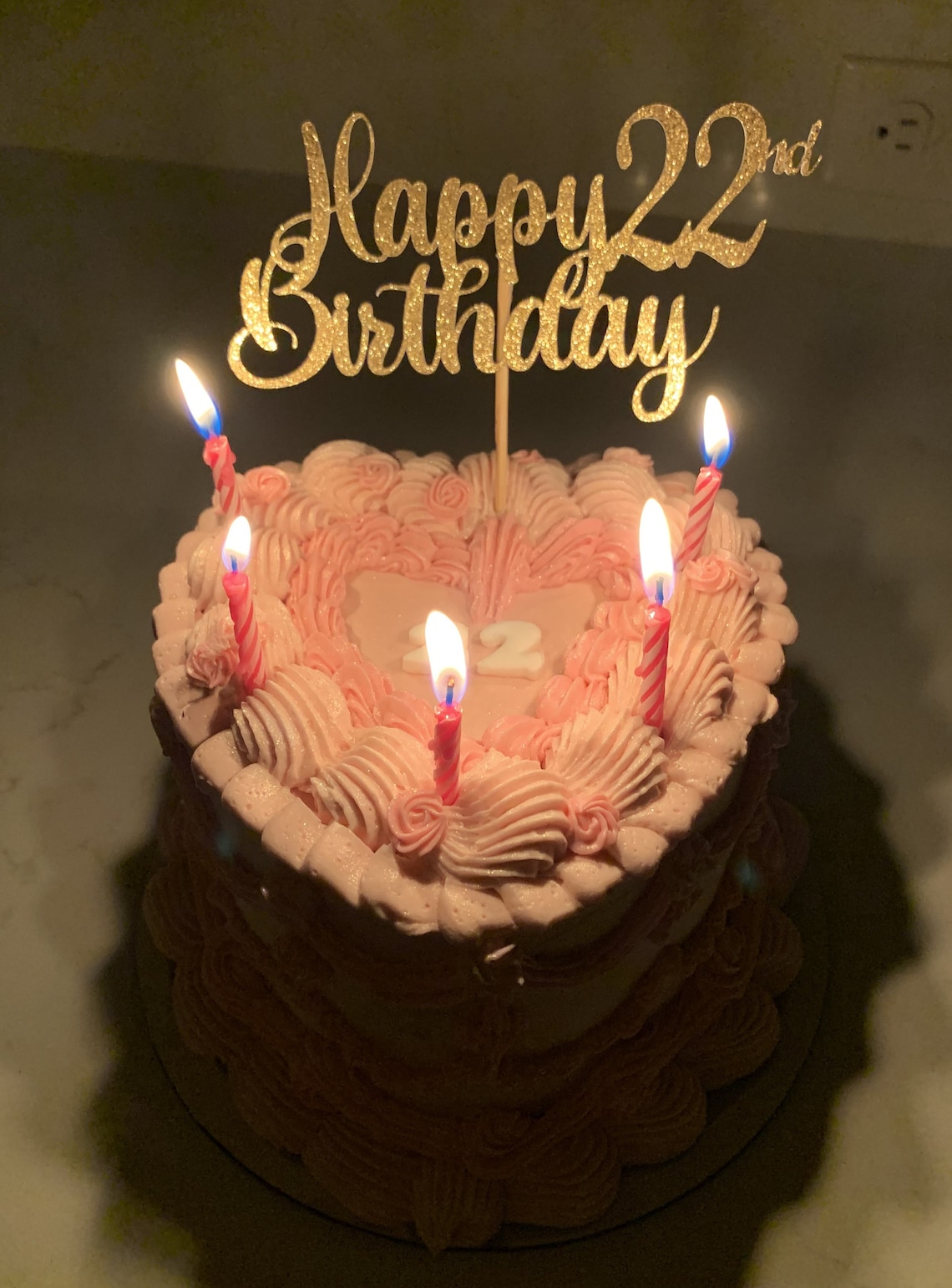 Happy 22nd Birthday Cake Topper Svg, Jpg, Png, DIY Cake Topper, Cut Machine File, Instant ...