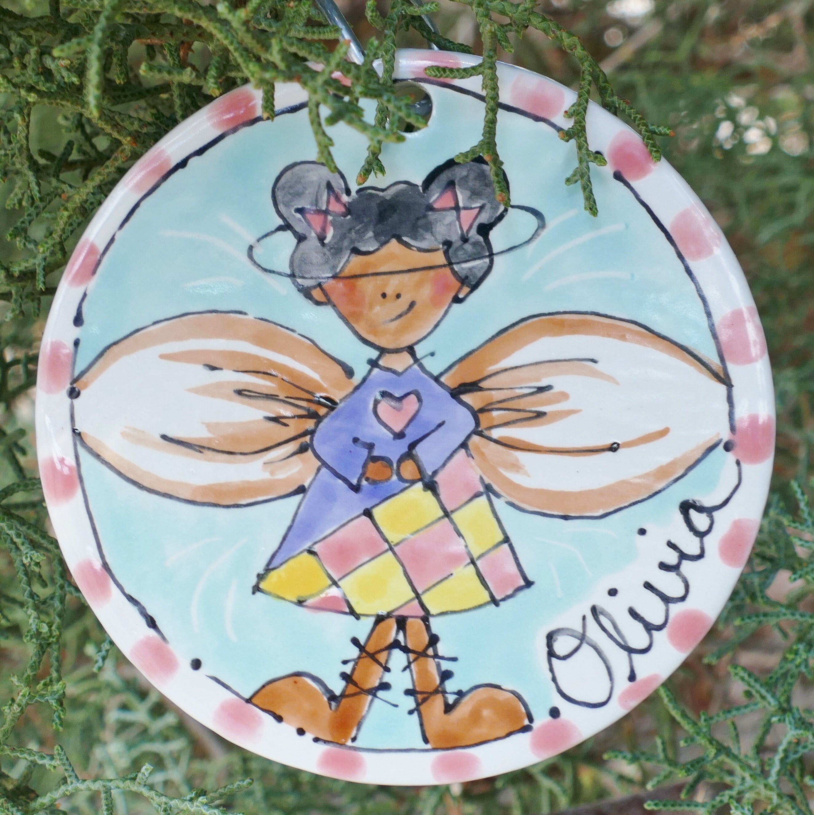 Personalized Angel Ornament With Custom Skin and Hair Features - Etsy