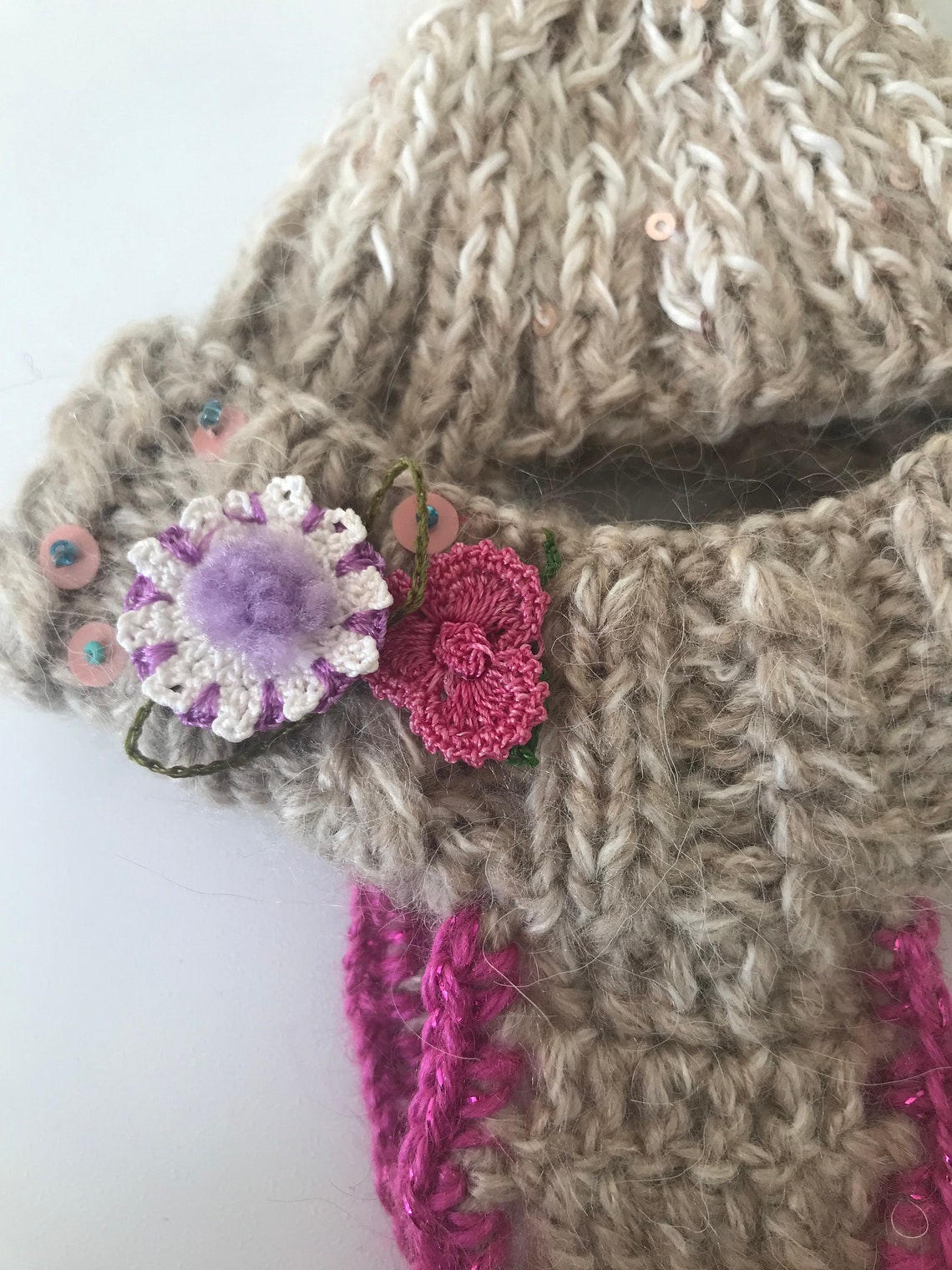 Handmade Wool Hat for Small Dogs Handknitted Dog Snood for Medium Dogs ...