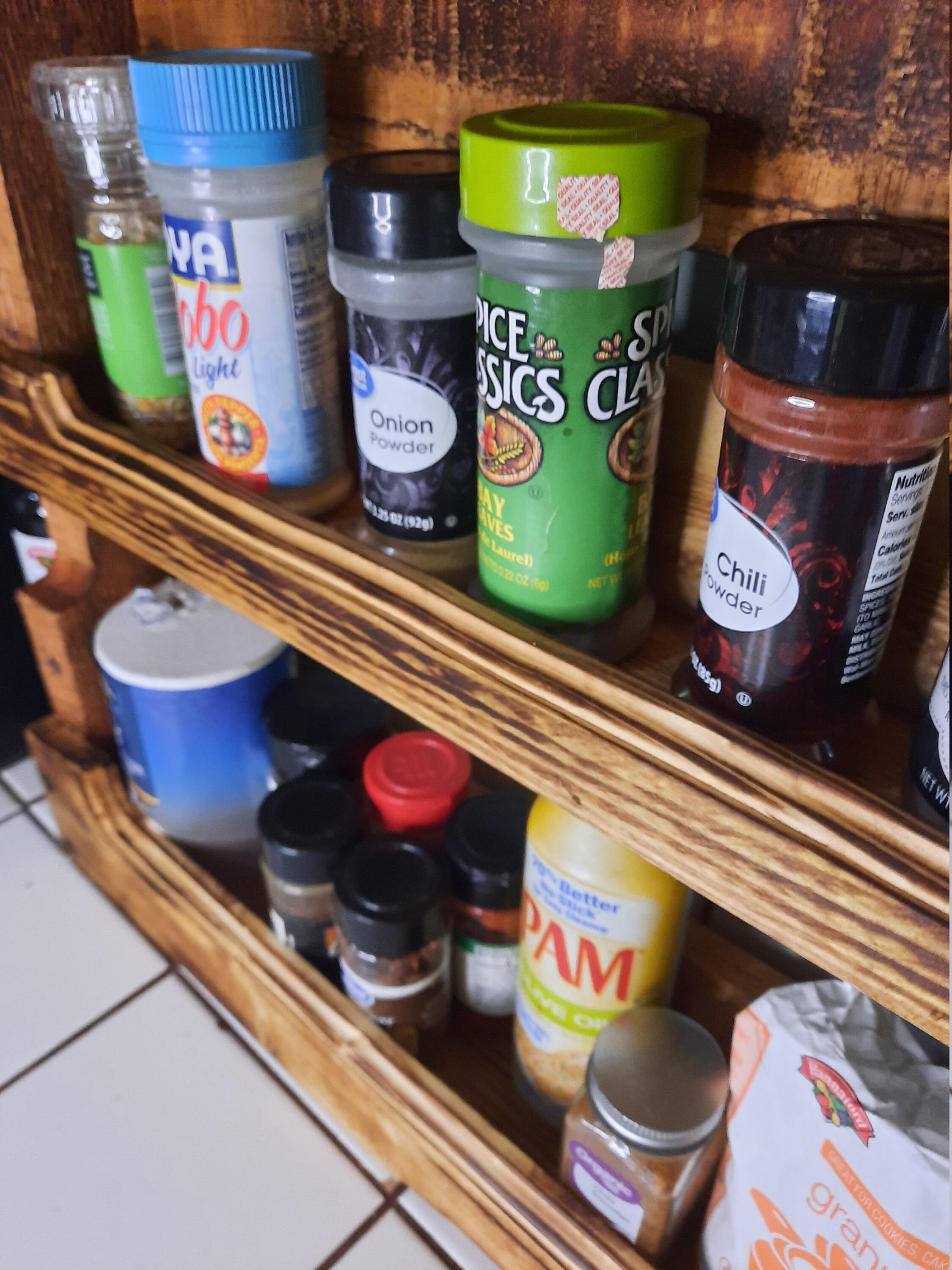 Countertop Spice Rack, Reclaimed Wood, Country, Rustic, Primitive ...