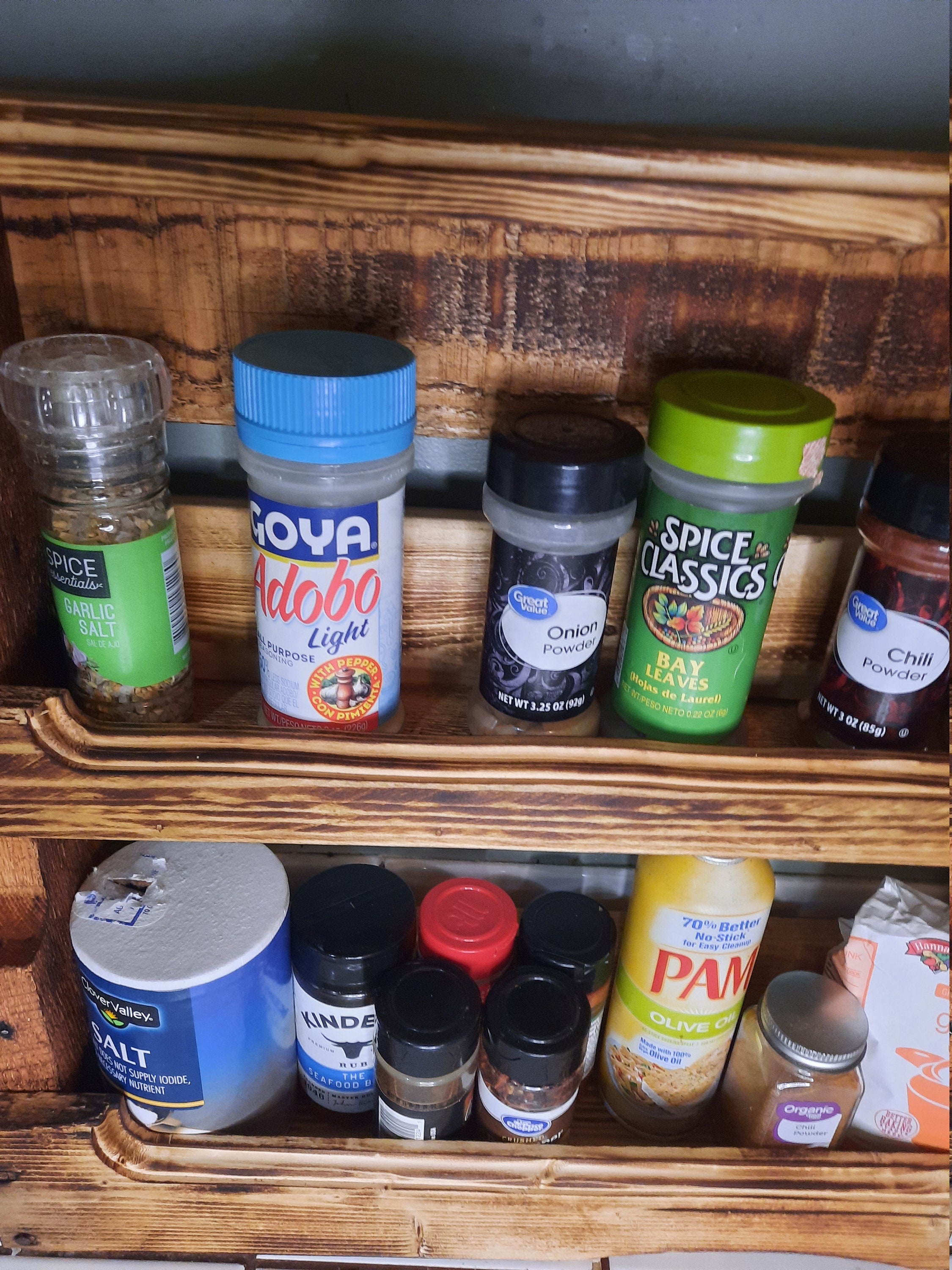 Countertop Spice Rack, Reclaimed Wood, Country, Rustic, Primitive ...