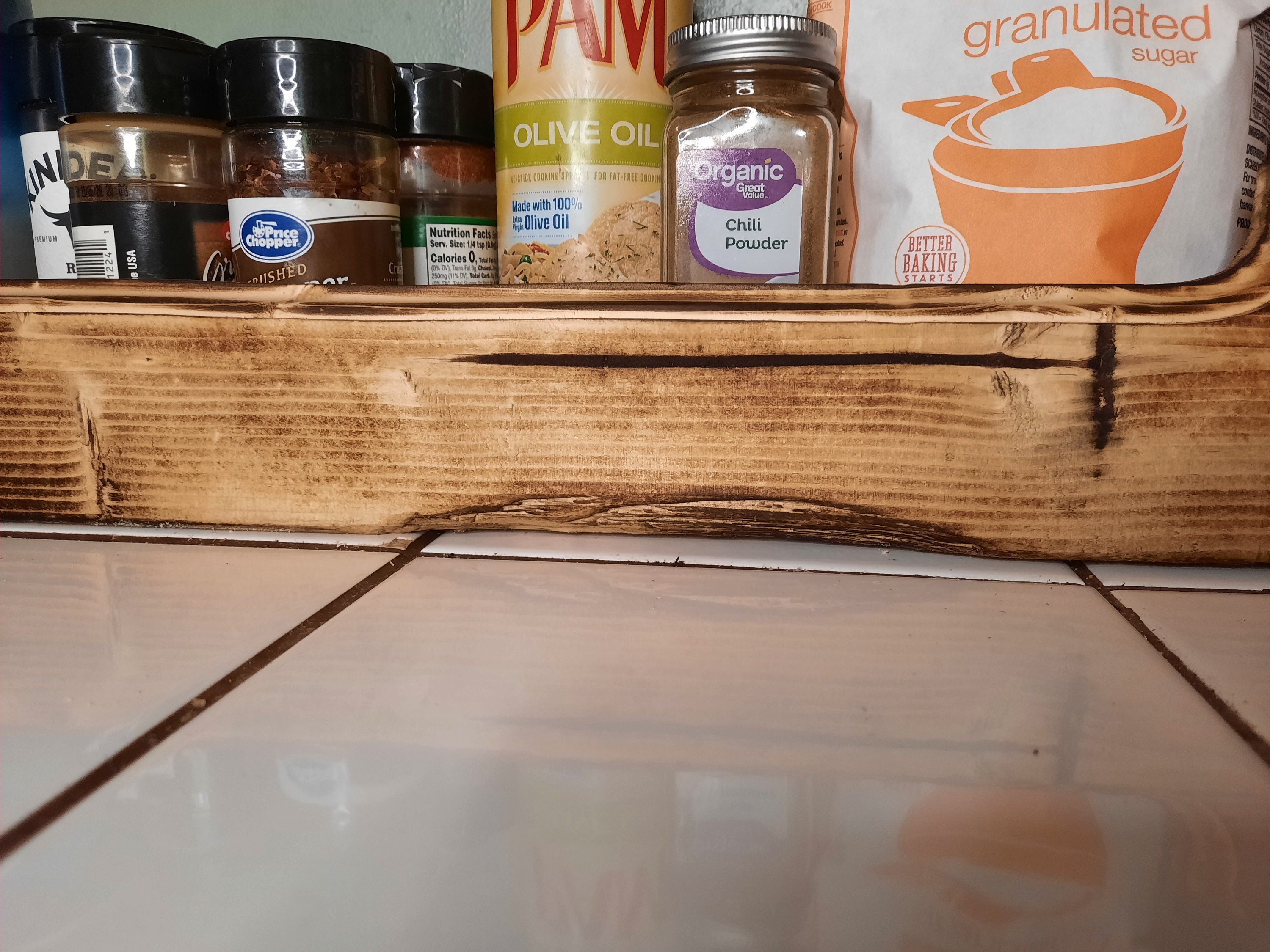 Countertop Spice Rack, Reclaimed Wood, Country, Rustic, Primitive ...