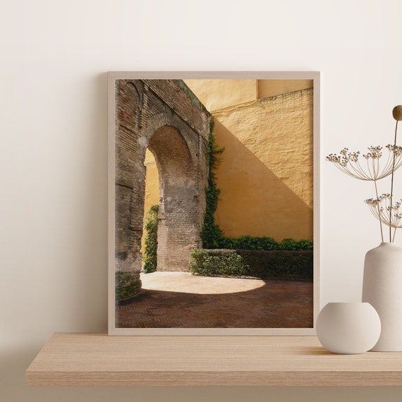 Minimalist Architectural Archway Wall Art Geometric Bright | Etsy