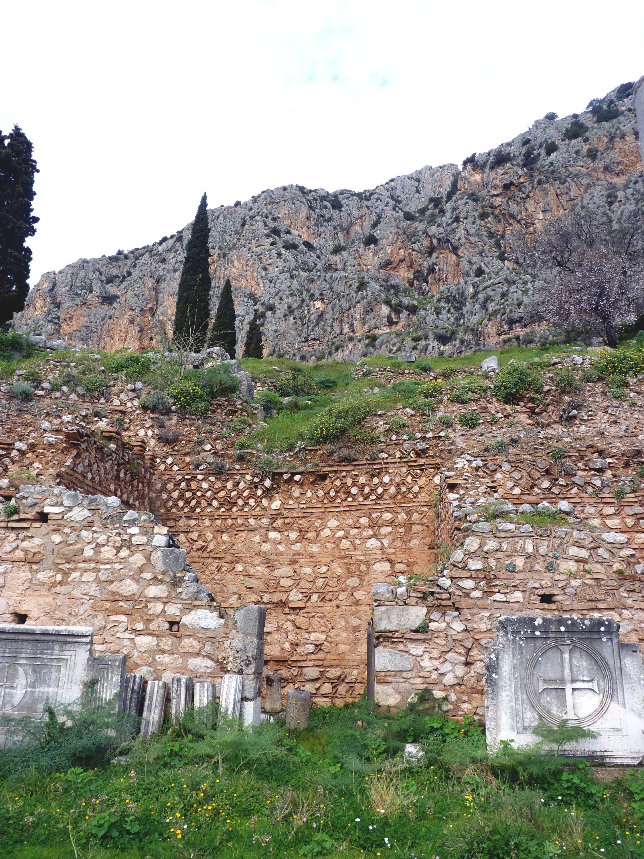 Ancient Greek Ruins in the Mountains, Wall Art Photograph, Bricks and ...