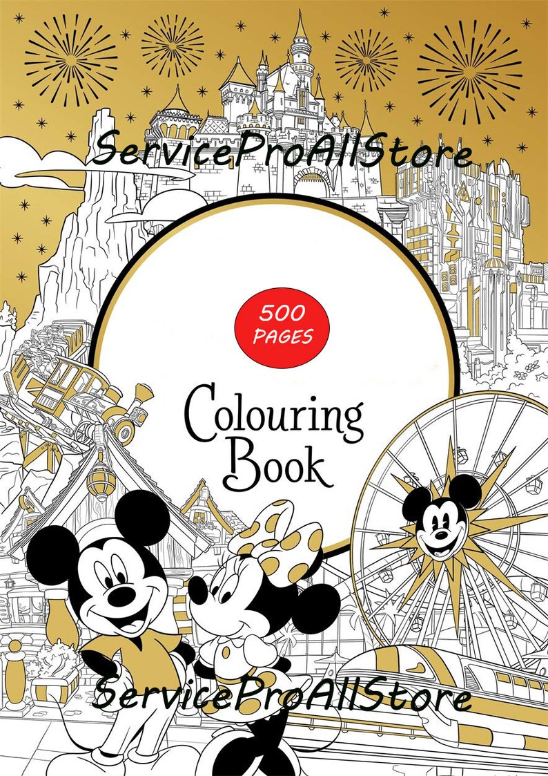Digital Coloring Book and Coloring Pages 500 Pages Instant - Etsy