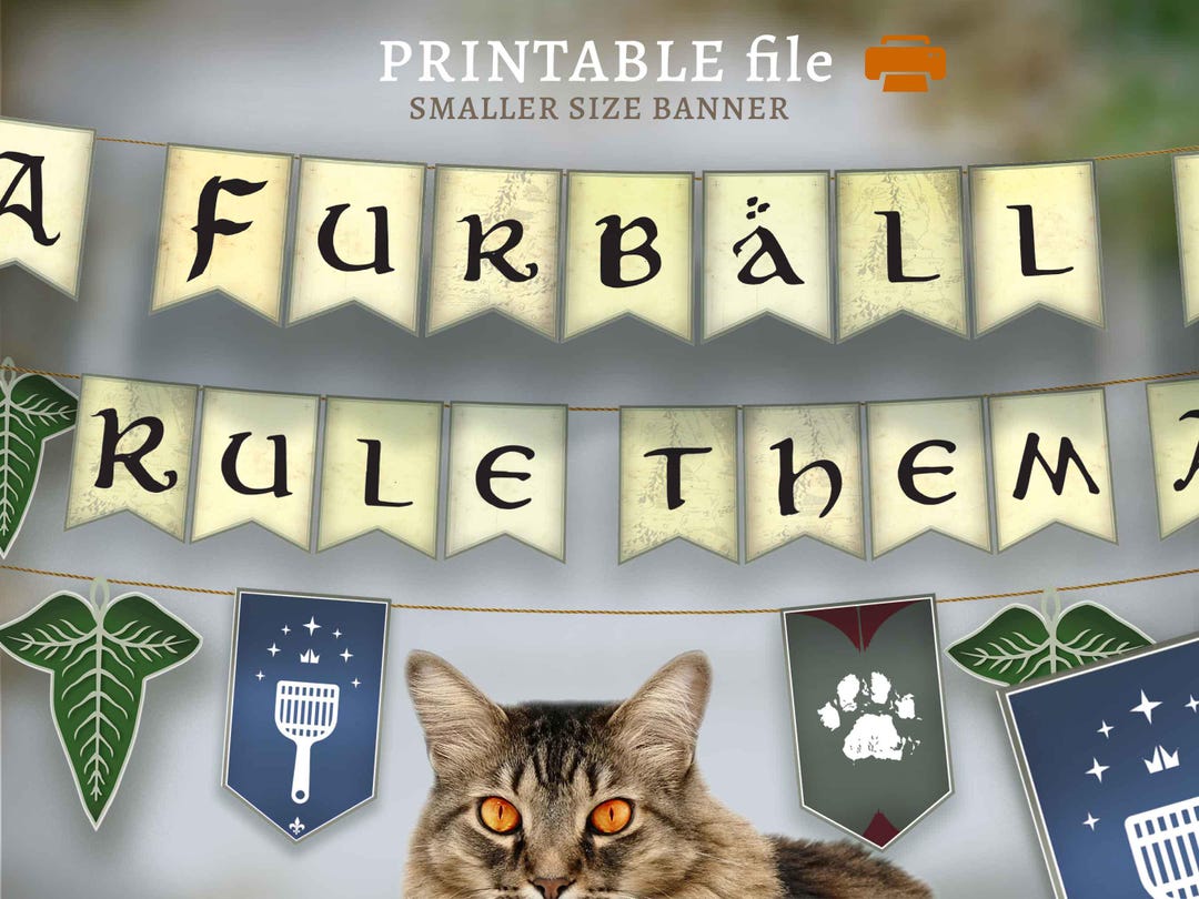 Fun Pet Party Banner, DOWNLOAD Printable Decor for Pets, Cat or Dog ...