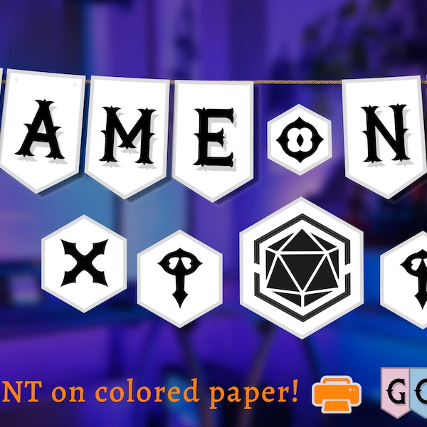 Dungeons and Dragons Birthday Banner - Etsy