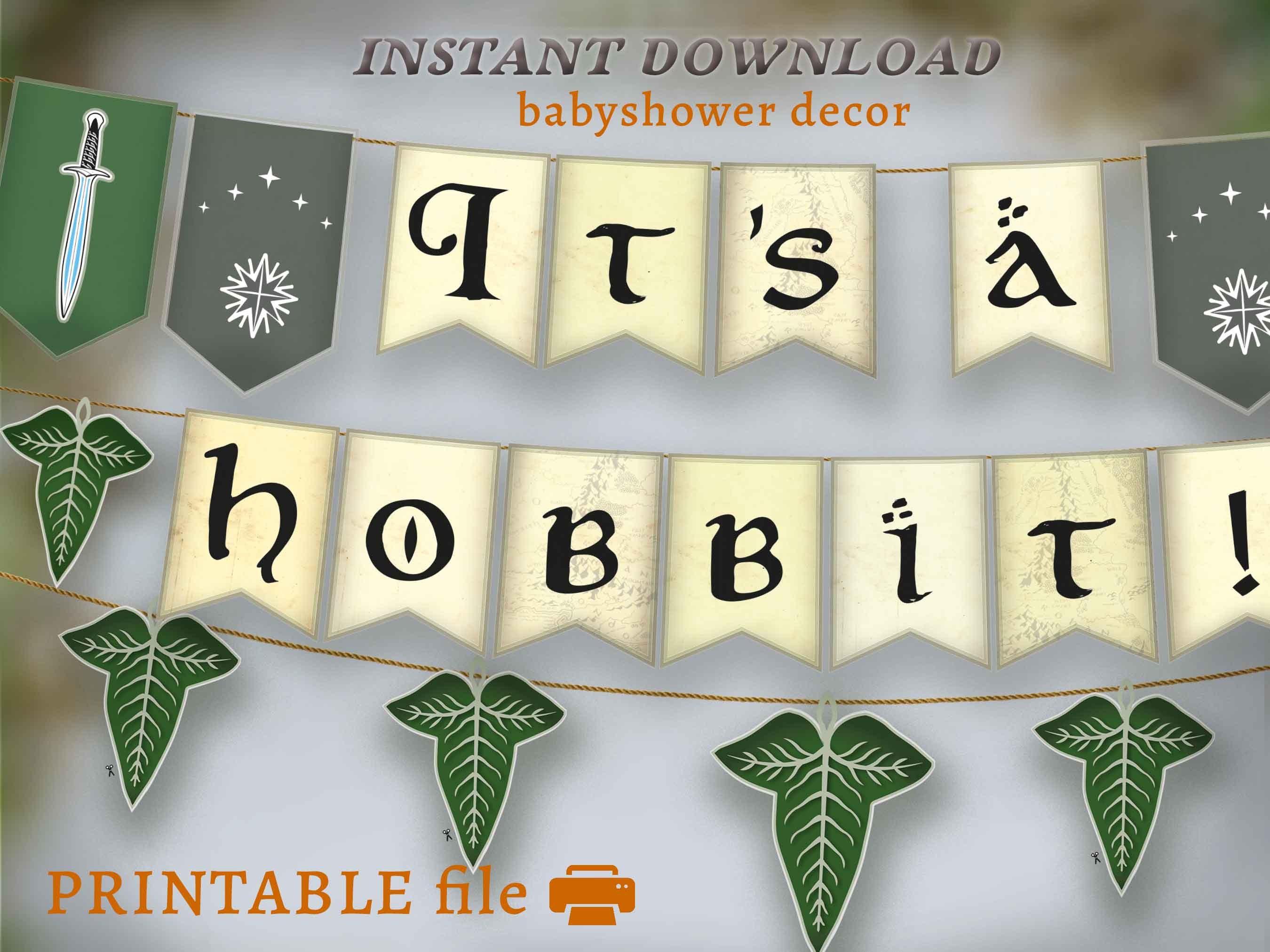 Hobbit Baby Lord of the Rings Baby Shower Hobbitcore Party - Etsy