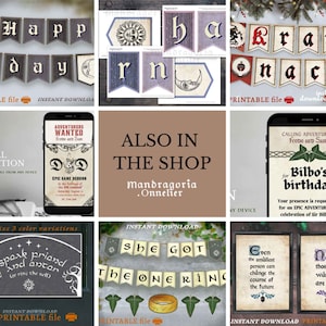 One Birthday to Rule Them All, Epic Fantasy Party Banner, 1st Birthday ...